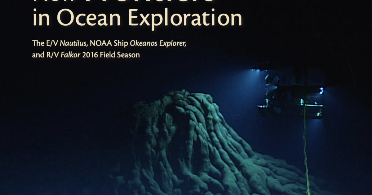 New Frontiers in Ocean Exploration: The E/V Nautilus, NOAA Ship Okeanos Explorer, and R/V Falkor ...